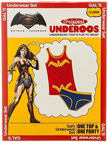Amazon.com: Underoos Wonder Woman DOJ DC Comics Juniors Girls Tank ...