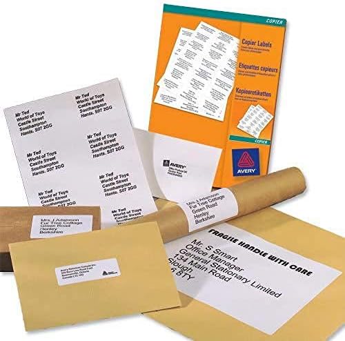 Avery Multi-Function Labels 3489 Blank a4, 30 Labels per Sheet, 100 ...
