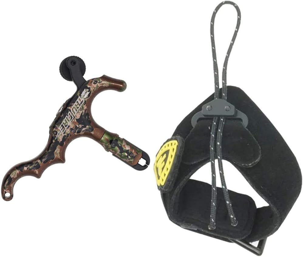 Amazon.com : Tru-Fire Edge 4-Finger Aluminum Hand Held Camo Archery Bow ...