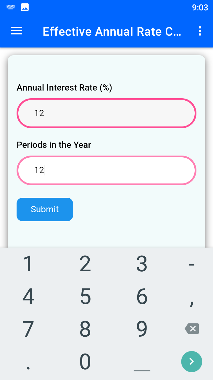 Effective Annual Rate Calculator - App on Amazon Appstore