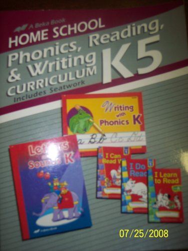 Home School Phonics, Reading, & Writing Curriculum K5 A Beka 1995: A ...