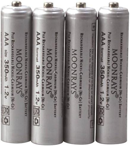 Amazon.com: Moonrays Rechargeable Nickel Cadmium AAA Batteries for ...