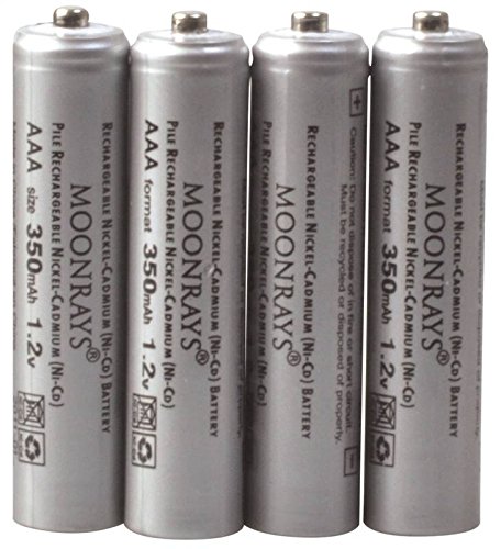 Amazon.com: Moonrays Rechargeable Nickel Cadmium AAA Batteries for ...