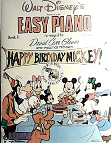 WALT DISNEY EASY PIANO Book 2 Levels 2 & 3: Amazon.com: Books