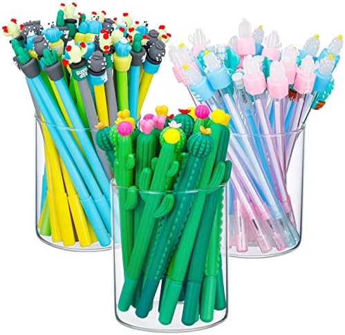 Amazon.com: Teling 100 Pcs 10 Style Cactus Pens Cactus Gel Pen 0.5 mm ...