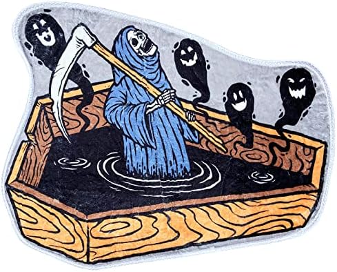 Amazon.com: TANVILL Halloween Bathroom Rugs Black Red Orange Bath Mat ...
