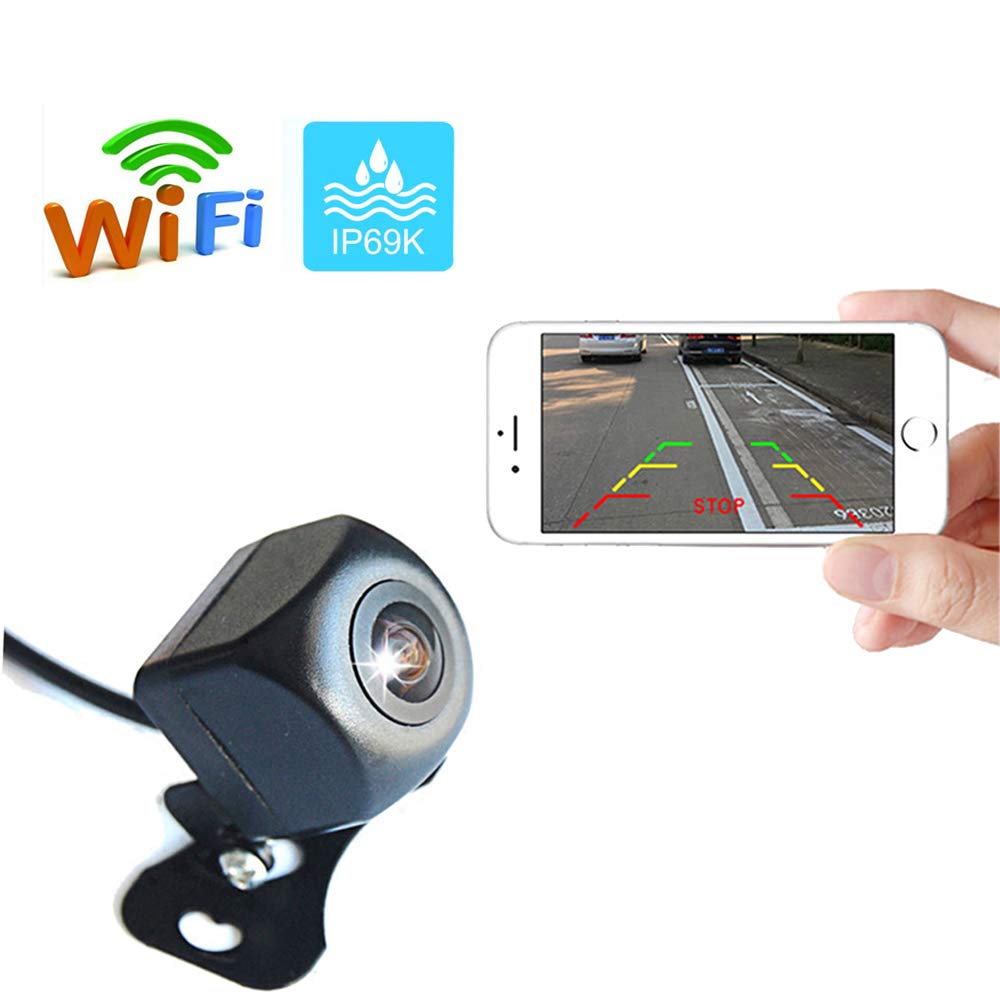AMprime Mini WiFi Backup Camera 1080P Full HD Wireless Rear View Car ...