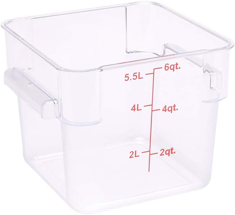 Amazon.com: Met Lux 6 Quart Brine Bucket, 1 Square Marinating Container ...