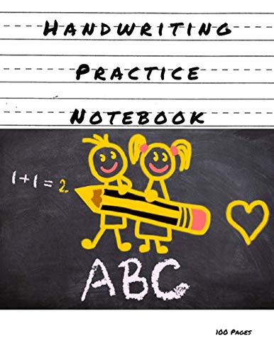 Handwriting Practice Notebook: Blank Handwriting Notebook For Kids ( 8. ...