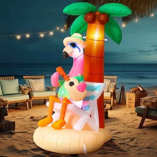 Amazon.com: 6 Foot Tall Jumbo Summer Party Inflatable Palm Tree with ...