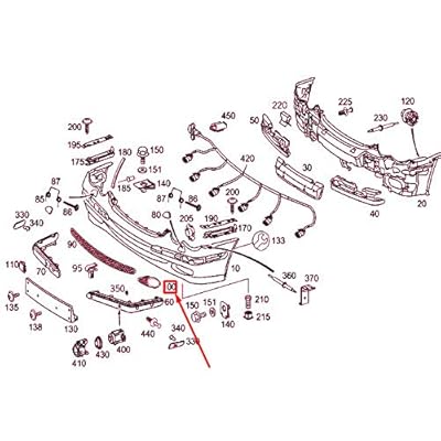 Buy MB C W203 Front Bumper Cover Grille Set A2038850523 A2038850623 NEW ...