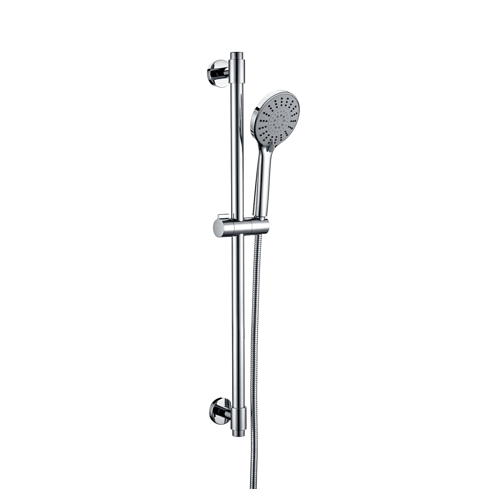 YSNOL Adjustable Shower Slide Bar with 5-Function Handheld Shower Head ...