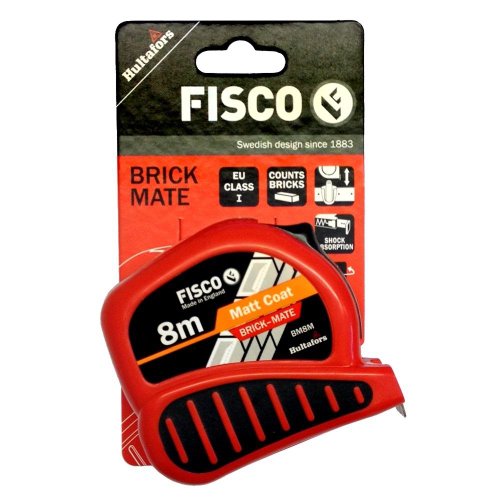 FISCO HULTAFORS 8M BRICKMATE BRICK + BLOCK MATE 8M TAPE MEASURE 25mm ...