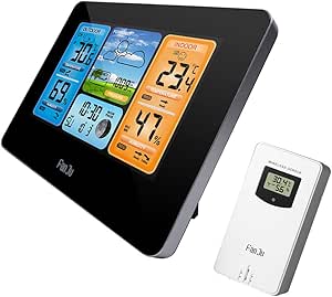 Amazon.com: FJ3373 Multifunction Digital Weather Station LCD Alarm ...