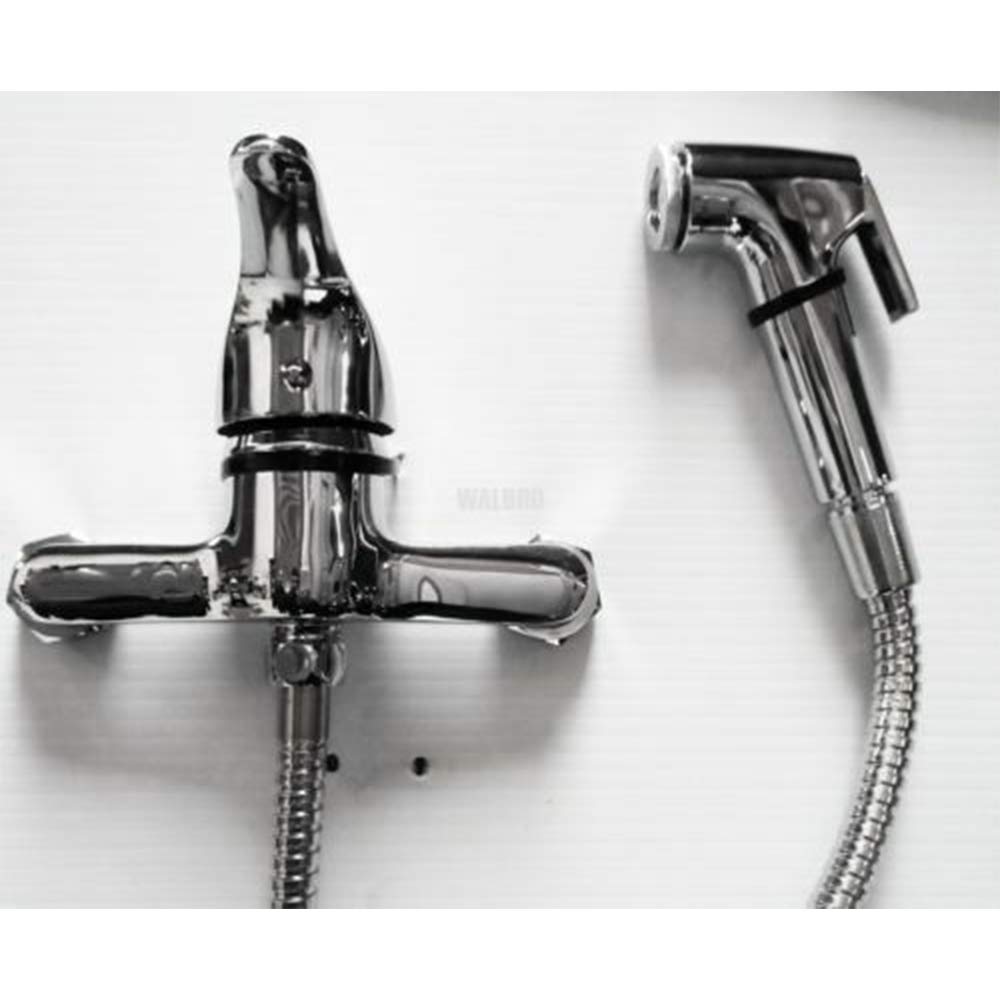 Hand HELD Muslim Shower Bidet Spray Douche SHATTAF and Mixer TAP KIT ...