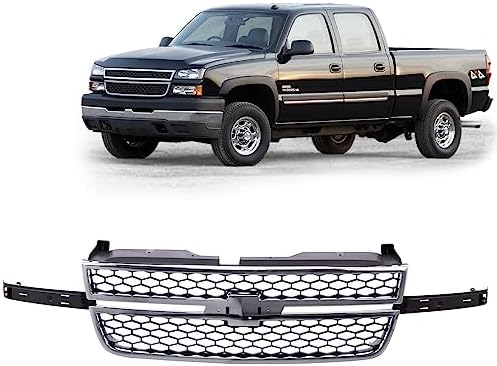 Amazon.com: Perfit Liner Front Upper Bright & Black Grille Grill ...
