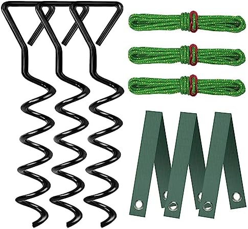 Amazon.com : FCENDS Tree Stake Kit, Heavy Duty Spiral Tree Stakes and ...