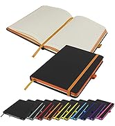 A5 Notebook Writing Pad New Lined Hardback Journal Notepad Notes Diary ...