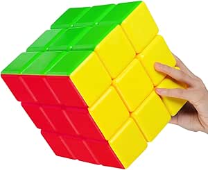 Amazon.com: Super Big 3x3 Speed Cube, Stickerless Large Cube 3x3 Puzzle ...