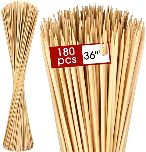 Amazon.com: 180 Pcs 36 Inch Bamboo Marshmallow Roasting Sticks Extra ...