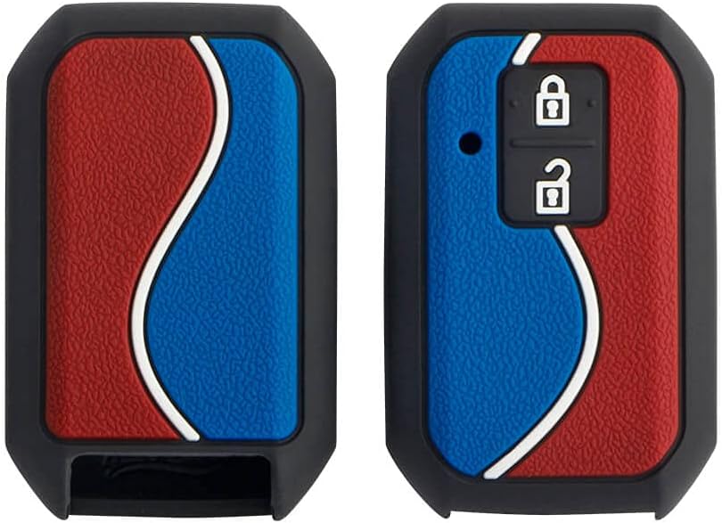 Keyzone® Striped Silicone Key Cover Compatible for Suzuki Baleno, XL6 ...
