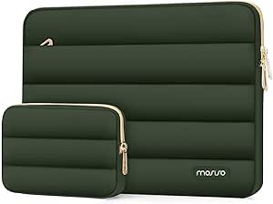 Amazon.com: MOSISO 15-15.6 inch Laptop Case, 16 inch Puffy Laptop ...