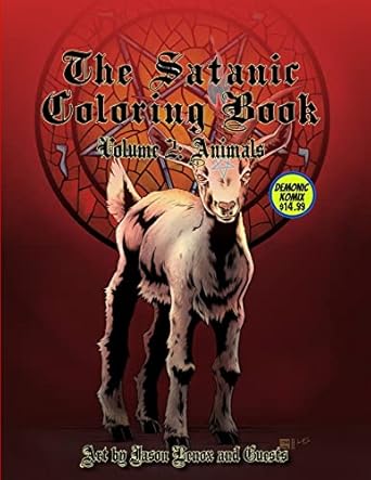The Satanic Coloring Book, Volume 2: Animals : Komix, Demonic: Amazon ...