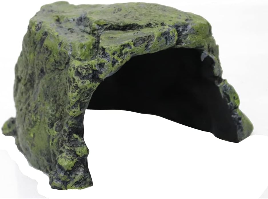 Amazon.com : Reptile Rock Hideout Reptile Rock Hide Cave, Aquarium ...