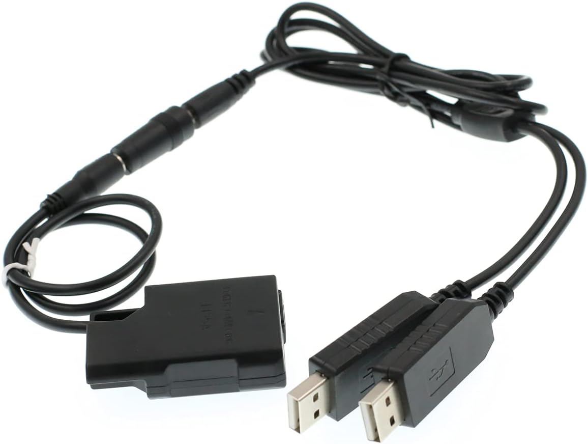 Amazon.com : Eonvic EP-5A DC Coupler Dual USB Adapter for DSLR D3100 ...