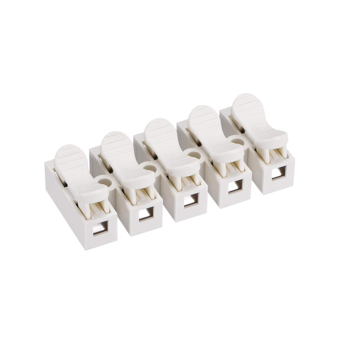 uxcell Spring Wire Connectors, Quick Connector Terminal Barrier Block ...