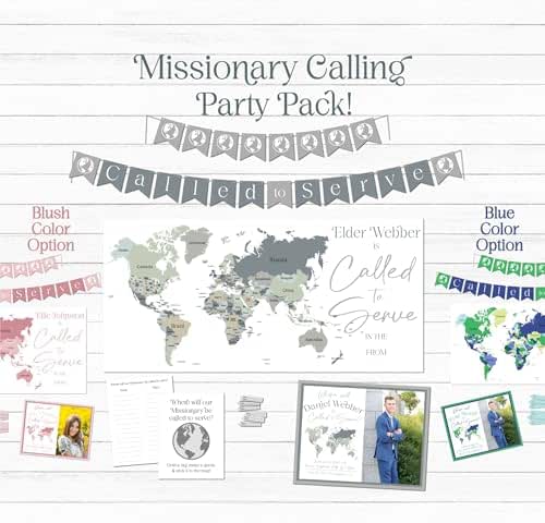 Amazon.com: Mission Call Map - Called to Serve - LDS Mission Call ...