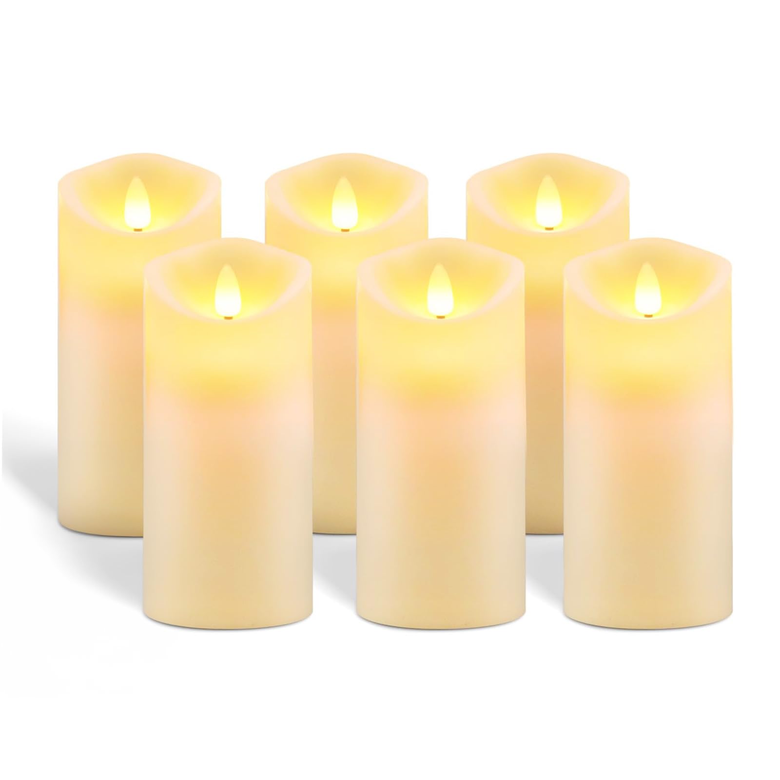 Velas Electricas Decorativas, 6 Pzs Velas LED Decorativas sin Llama 100 ...