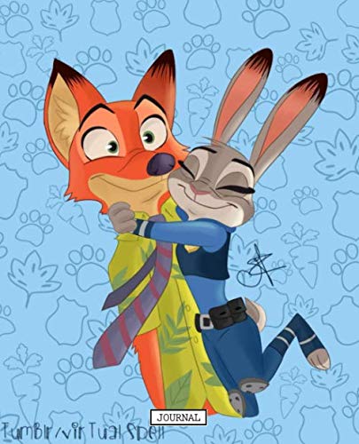 Journal: Cartoon Zootopia Animal City Funny Couple Judy Hopps And Nick ...