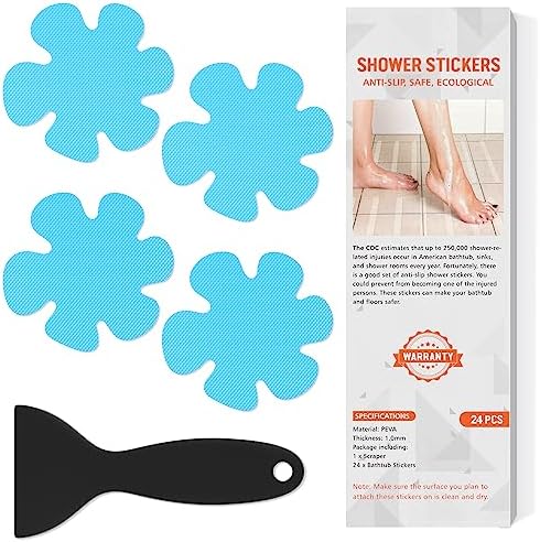 Amazon.com: Non Slip Bathtub Stickers, 24 PCS Shower Stickers for ...