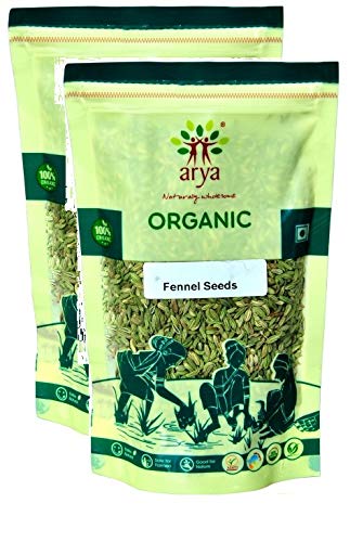 Arya Farm Certified Organic Fennel Seeds, 200g ( Edible/ Saunf/ Whole ...