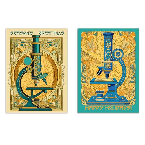 Amazon.com: Ritzy Rose 24 Art Nouveau Scientific Microscopes Christmas ...