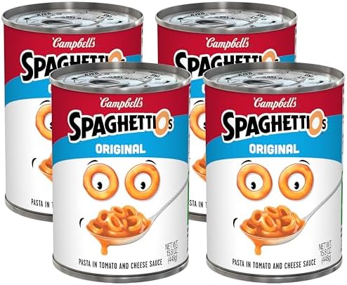 Amazon.com : SpaghettiOs Original Canned Pasta, 15.8 oz Can (Pack of 4 ...