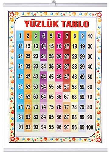 GÜLPAŞ 100 LÜK SAYI TABLOSU : Amazon.com.tr: Ev ve Yaşam