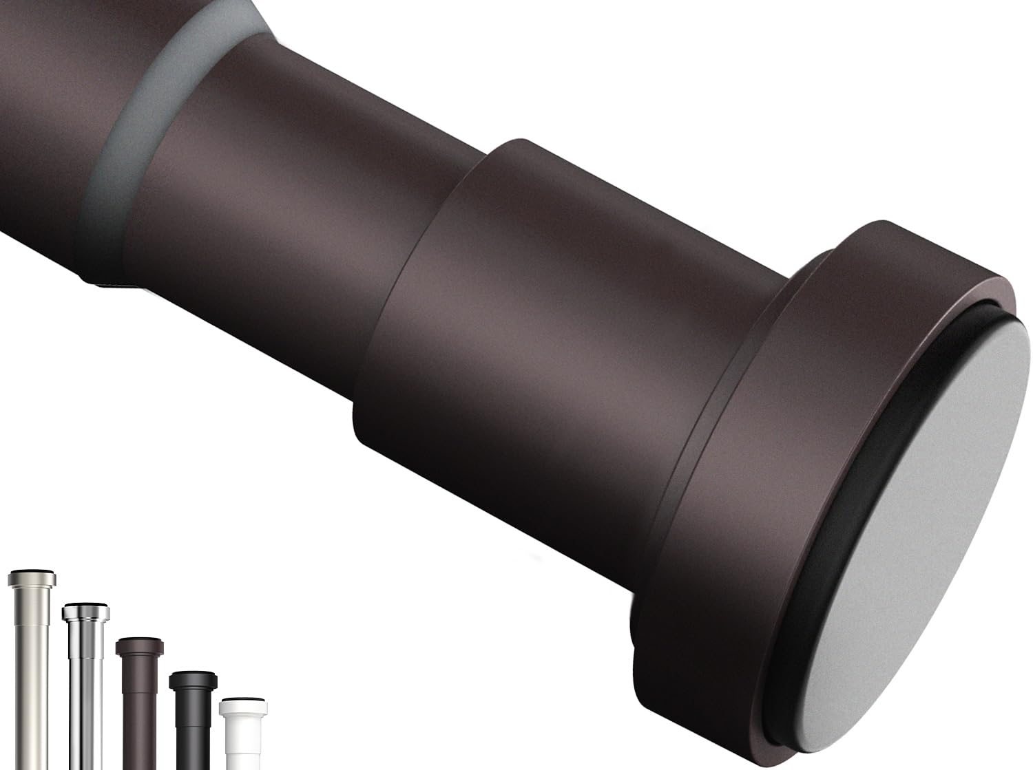 Amazon.com: PrettyHome Shower Curtain Rod Adjustable 42-72 Inch,No ...