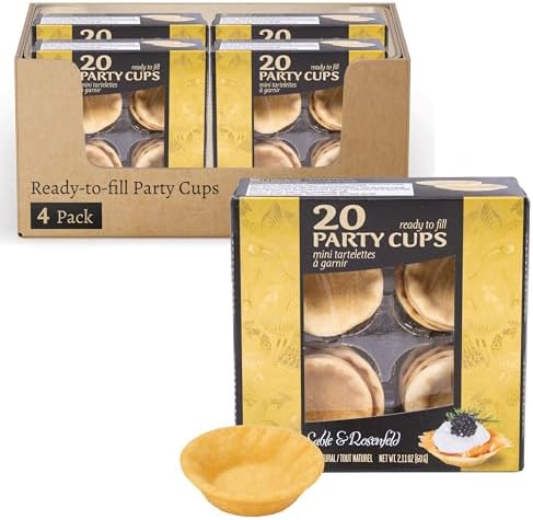 Amazon.com: Sable & Rosenfeld Ready to Fill Party Cups, Mini Pie Shells ...