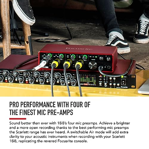 Focusrite Scarlett 18i8 3rd Gen USB Audio Interface, for Producers ...