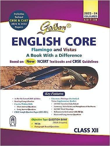 MGHY Golden English Class 12 : based on NEW NCERT Textbooks Flamingo ...