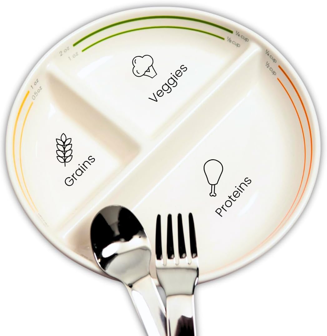 Amazon.com: Bariatric Portion Control Plates for Weight Loss - Perfect ...