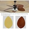 OUKANING Palm Island Bali Breeze Ceiling Fan, Five Palm Leaf Blades ...
