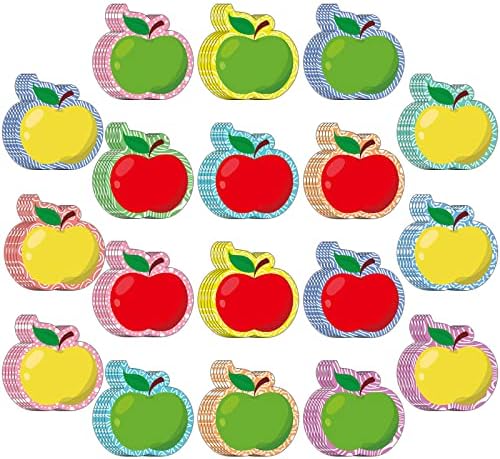 Amazon.com: 200 Pcs Multicolor Apple Cut Outs Apple Bulletin Boards ...