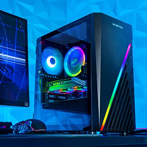 MUSETEX MATX (Micro-ATX) PC Case for Micro-ATX/Mini ITX, Black, DT-N1 ...