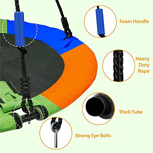 Snapklik.com : Tree Swing Saucer Swing, 40 Inch Round Swing For Kids ...