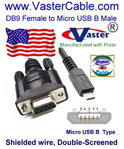 Amazon.com: SuperEcable - 20215 - Micro USB B Connector to DB9 Female ...