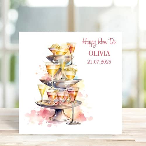 Personalised Happy Hen Do Card, Hen Party card, Hen do Card, card for ...