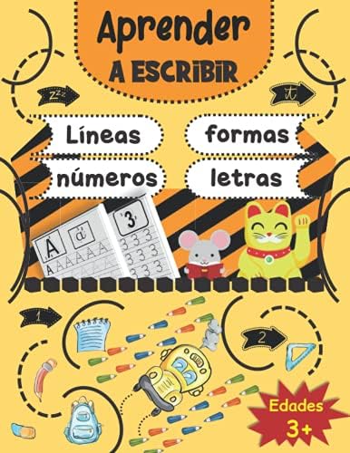 Aprender a escribir: Líneas, formas, letras y números - 170 páginas de ...